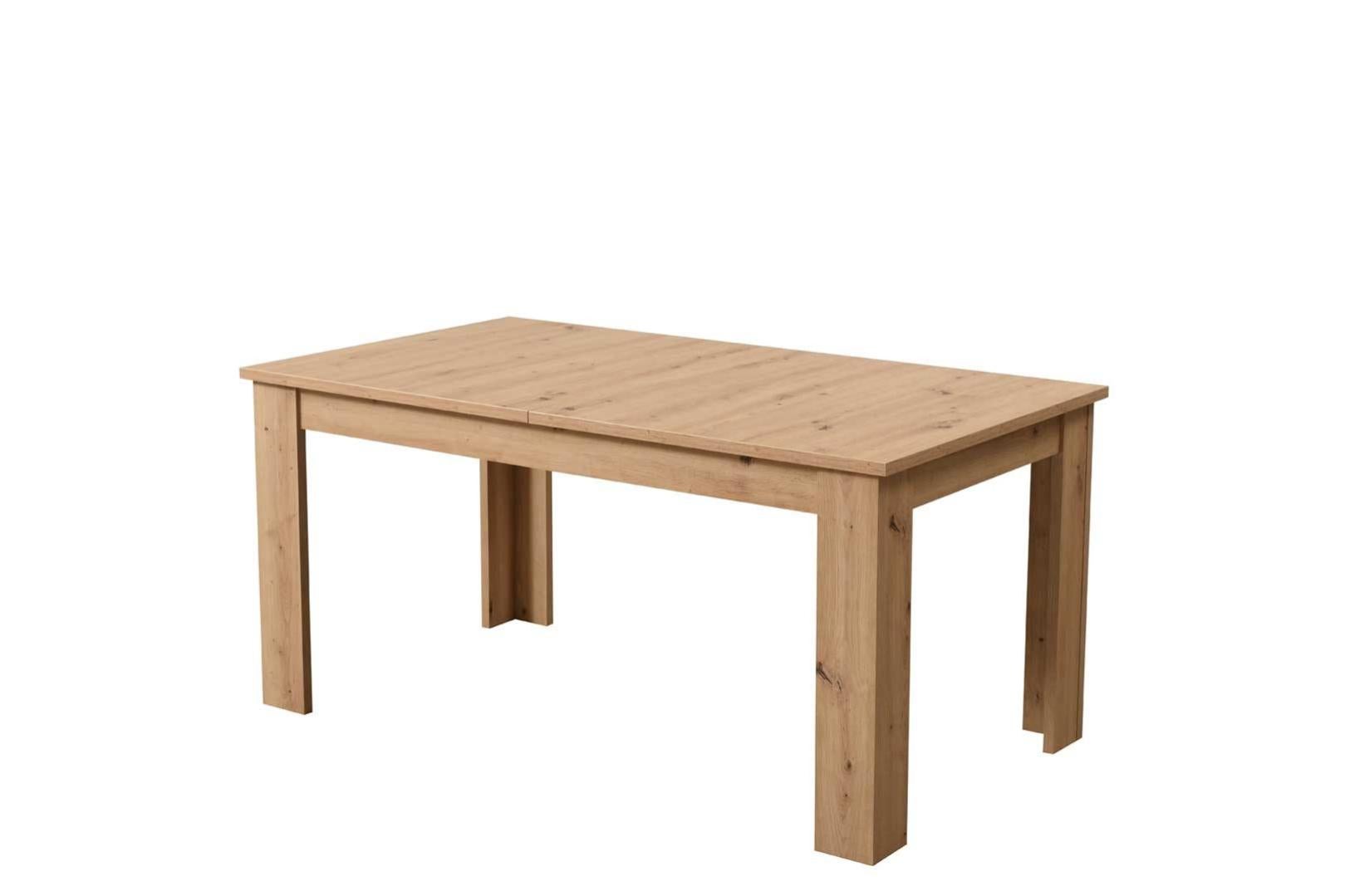 Table de salle à manger extensible contemporaine coloris chêne ...