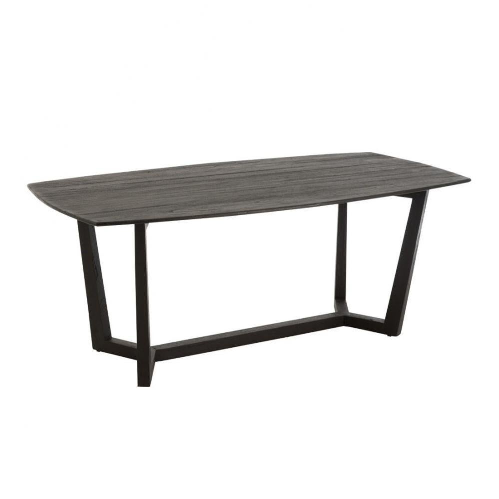 Table à manger VARA en bois exotique noir | Leroy Merlin