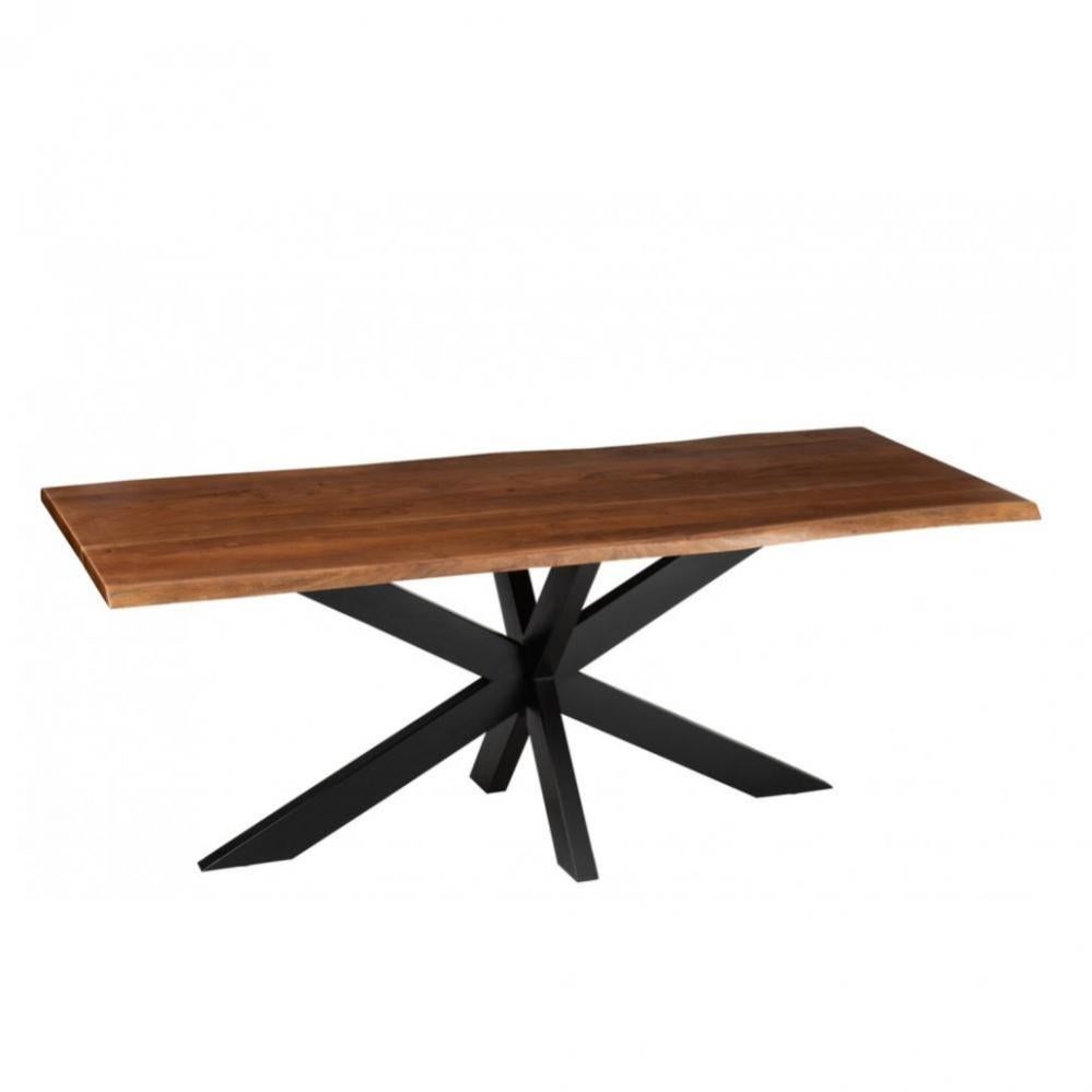 Grande Table à manger Réctangle MILENA en Acacia / Marron | Leroy Merlin