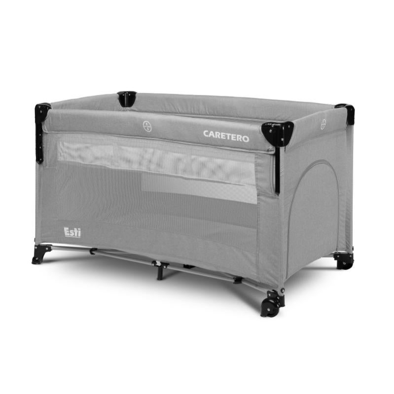 Lit parapluie de voyage sur roues Esti et sac de transport - Gris ...