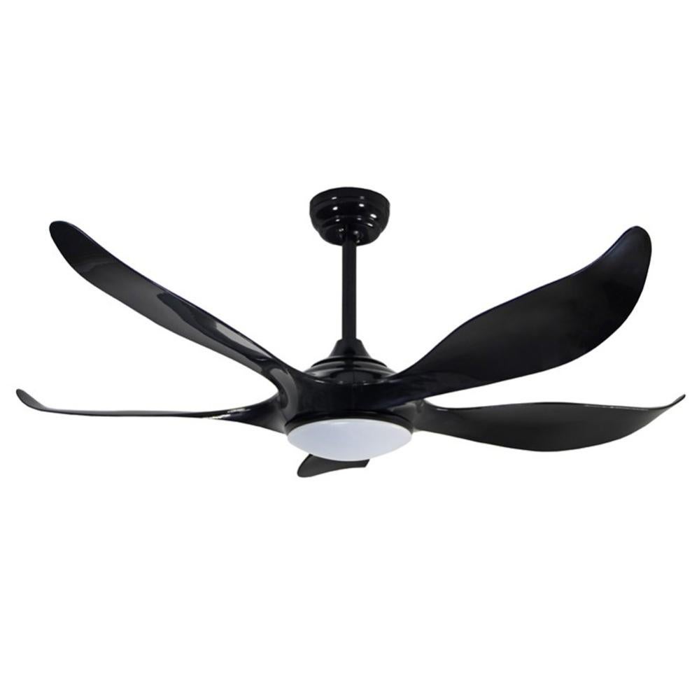 Ventilatore da soffitto silenzioso luce LED 20W FAN elegante con 5 pale ...