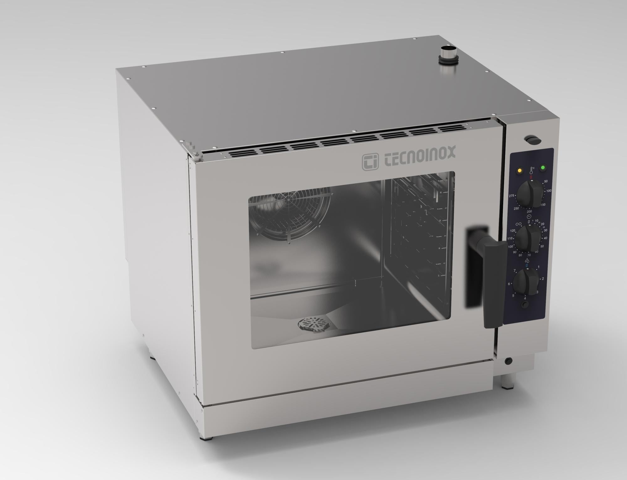 Four Mixte à Injection Directe 6 Niveaux GN 1/1 - 400V - Tecnoinox ...