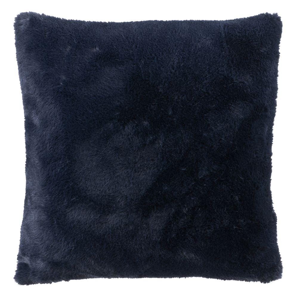 Coussin Fausse Fourrure 60 X 60 Cm Indigo Leroy Merlin