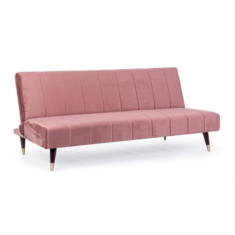 Divano Letto tre posti rosa reclinabile | Leroy Merlin