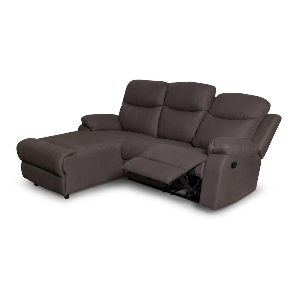 Divano con penisola sinistra Chicago ranger 01 con recliner 222x166x100 ...