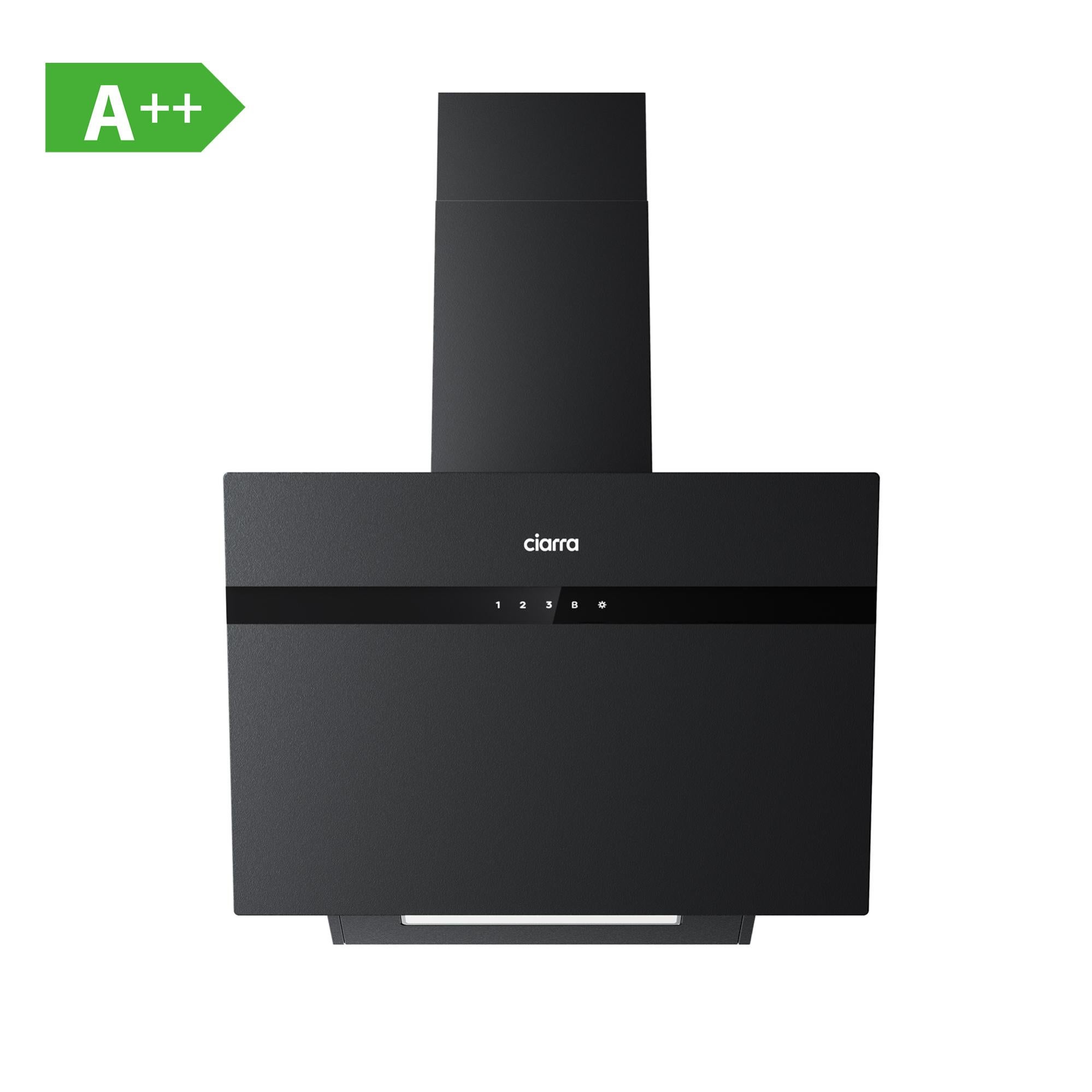 CIARRA A++ Cappa Aspirante 60 cm 650 m3/h 4 velocità Booster Comandi ...