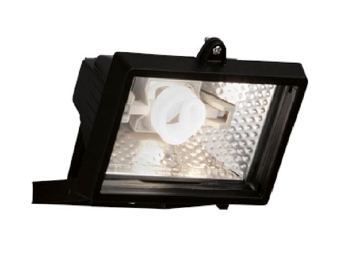 Faro Proiettore Alogeno per Esterni Colore Nero Luce Fluo Inclusa ...