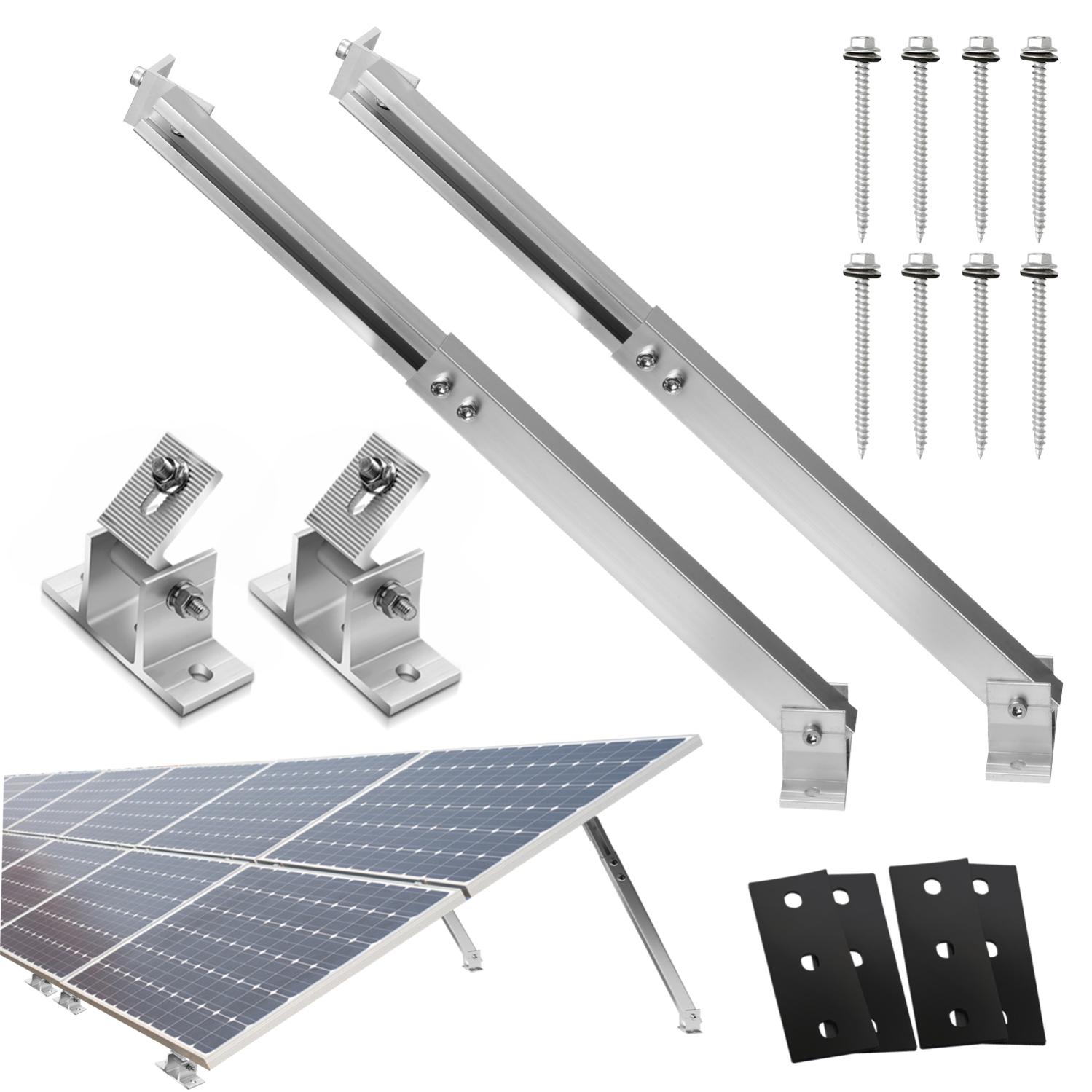 Support pour panneau solaire PV 15-30°Réglable Support panneau pour ...