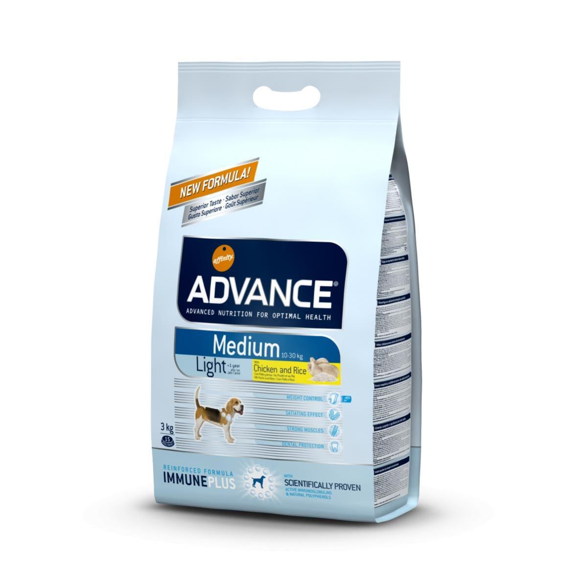 Croquette Affinity Advance pour chien Medium Light - Poulet et Riz - 12 ...