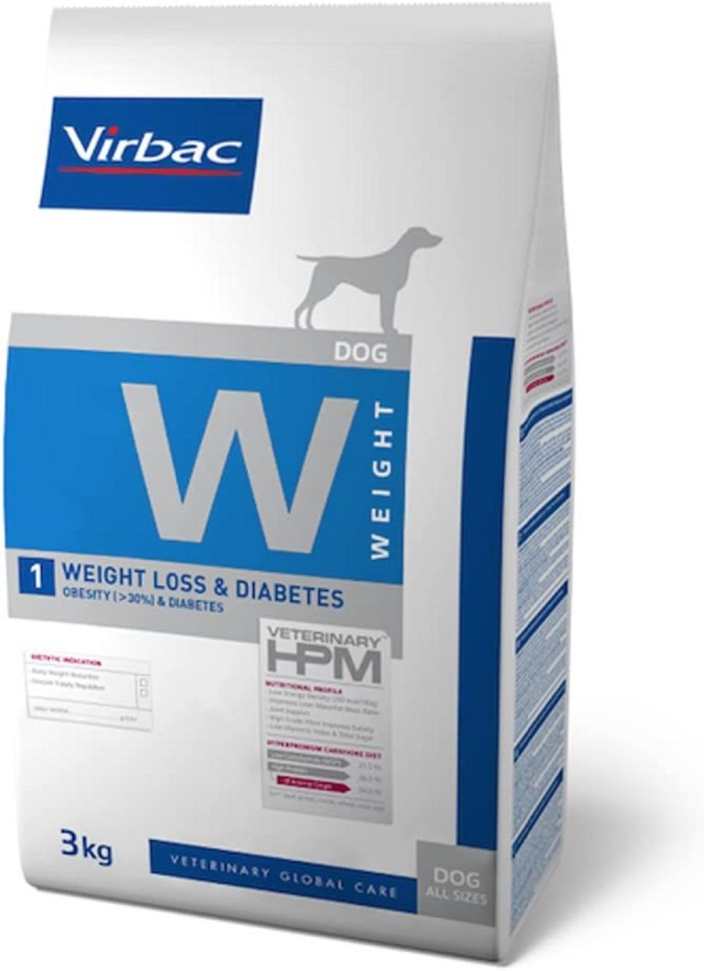VIRBAC Veterinary Croquette HPM pour chien Weight Loss Diabete 3kg ...