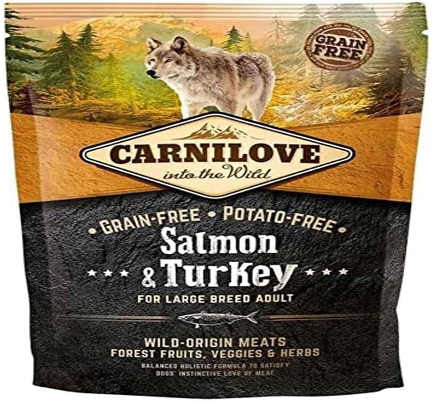 Croquette Carnilove Chien Adult Large Saumon & Dinde 1.5kg | Leroy Merlin