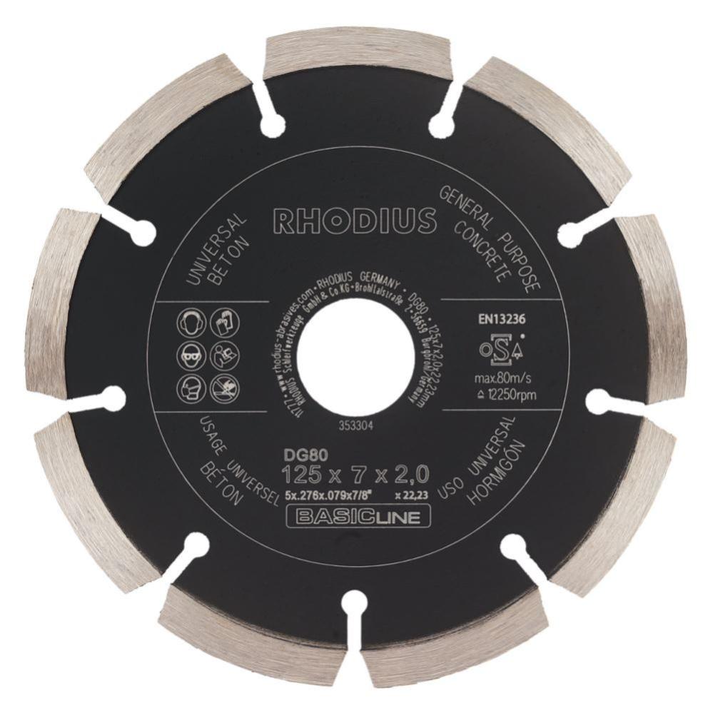 Diamond Disc Dash DG80 Concreto | Ø 125 x 7.0 x 2.0 x 22.23 | Leroy Merlin