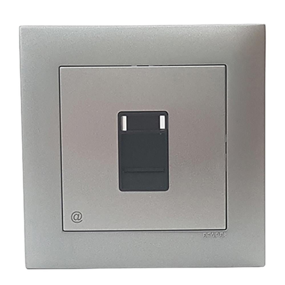 Toma informática RJ45 CAT 6 UTP 1 SALIDA ALUM | Leroy Merlin