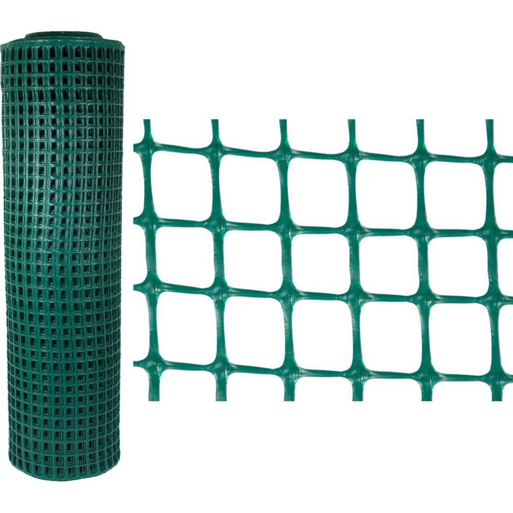 Malla plástica 330 g - 20x20 mm - 1x30 m - Verde | Leroy Merlin