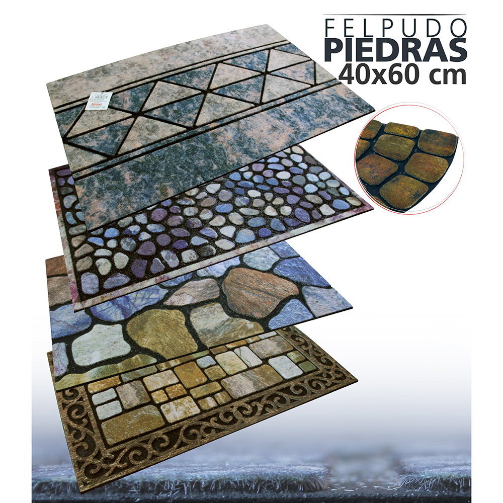 Felpudo con dibujo de piedras | Leroy Merlin