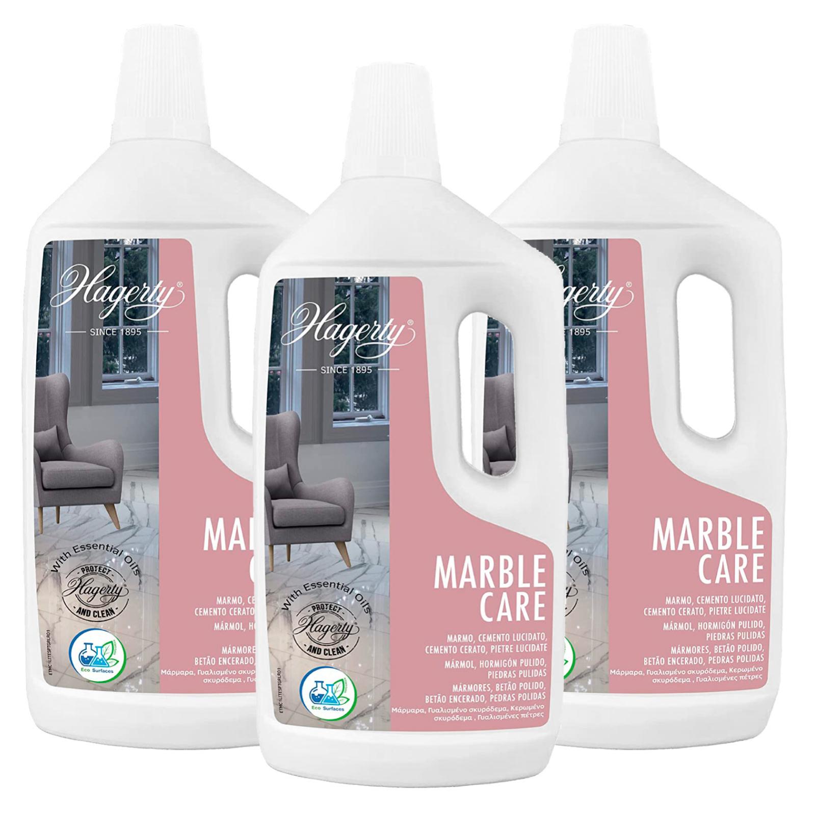 3x Hagerty Marble Care Pulitore per Pavimenti e Superfici in Marmo ...