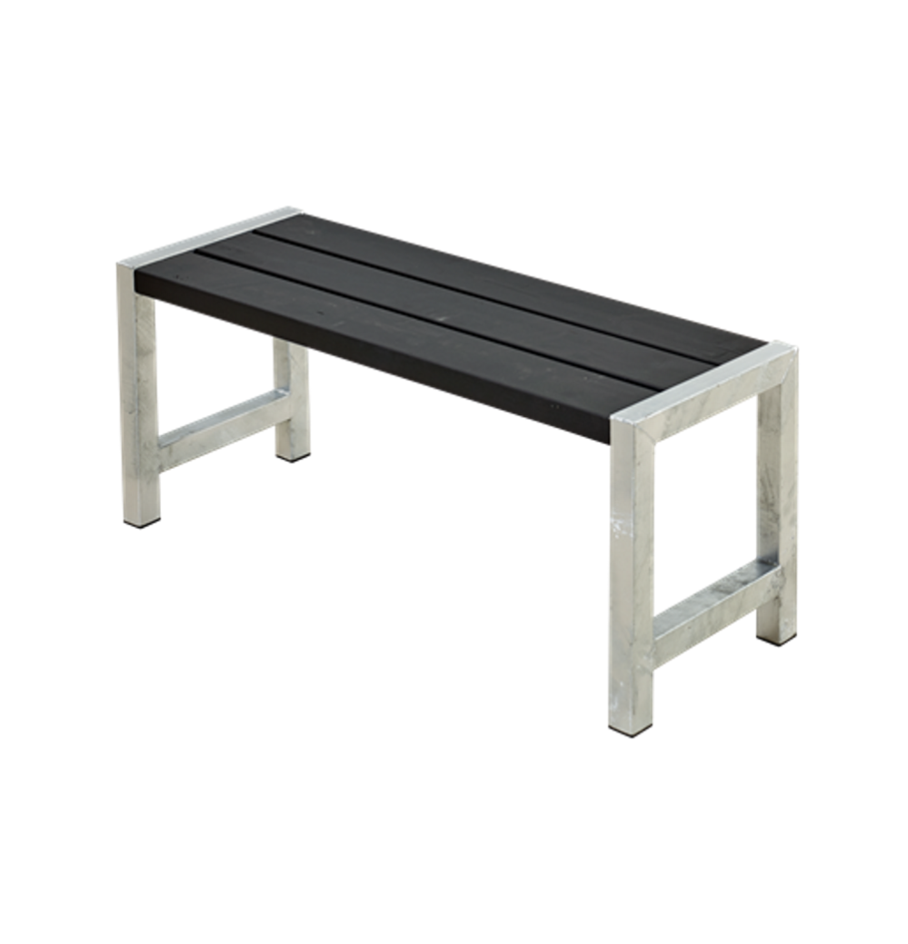 Banc extérieur Cafe 2 pers (127cm) - Bois autoclave lasuré noir | Leroy ...