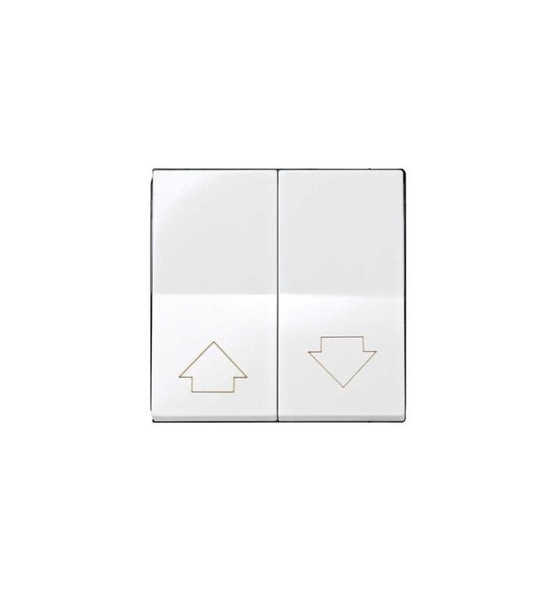 Tecla doble para persianas Simon 28 28028-30 Blanco | Leroy Merlin