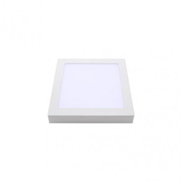 Downlight superficie tufo 12w 6500k White Square 1080lm 3.5x17x17 Cm ...
