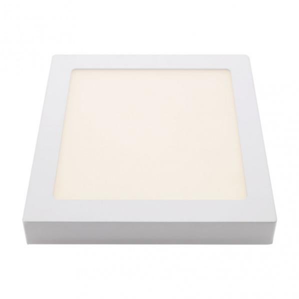 Downlight superficie tufo 24w 4000k White Square 2040lm 3.5x30x30 Cm ...
