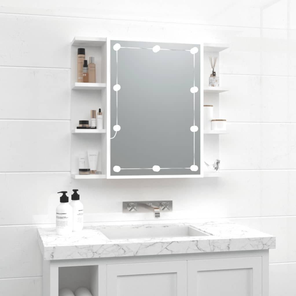 VidaXL Mobile a Specchio con LED Bianco 70x16,5x60 cm | Leroy Merlin