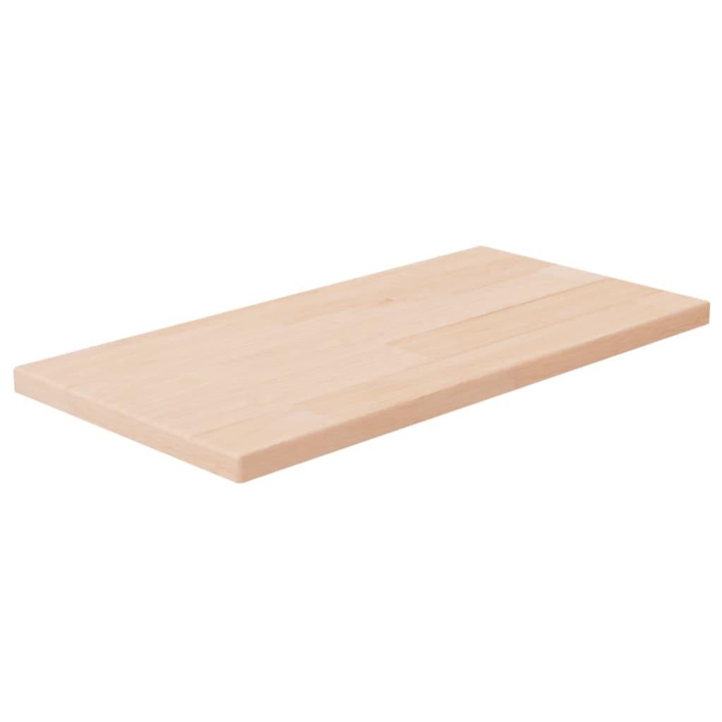 VidaXL Ripiano 40x20x1,5 cm Legno Massello di Rovere Non Trattato ...