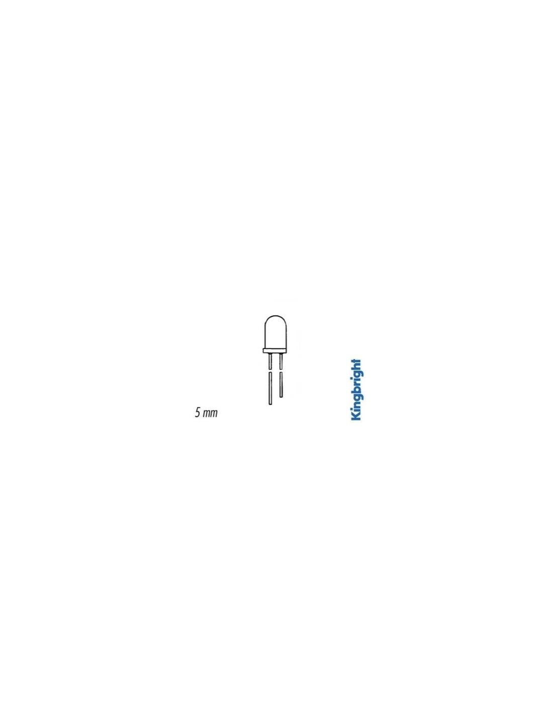 Led a resistance interne 5mm 5v - vert diffusant | Leroy Merlin