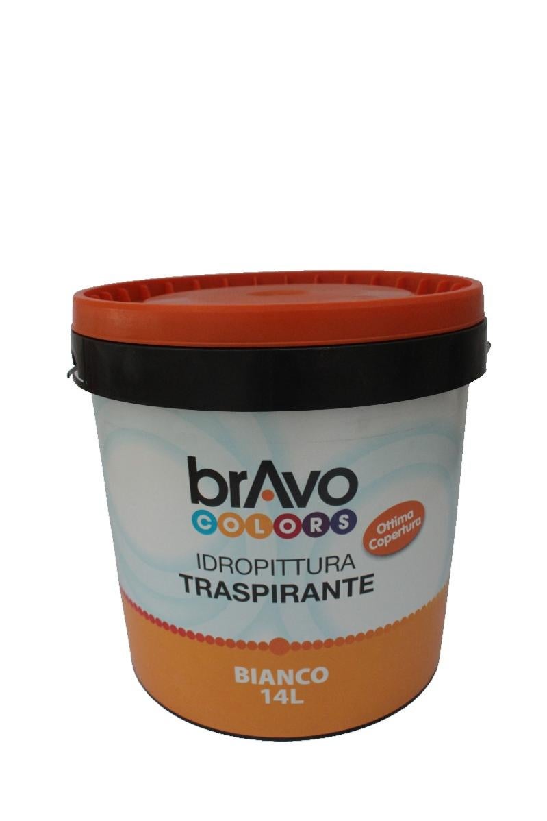 BRAVO COLORS - IDROPITTURA TRASPIRANTE 14L BIANCO | Leroy Merlin