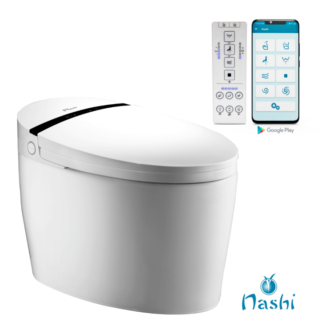 TOILETTE GIAPPONESE WC INTELLIGENTE NASHI ALDARA IPLUS 5, IDROMASSAGGIO ...