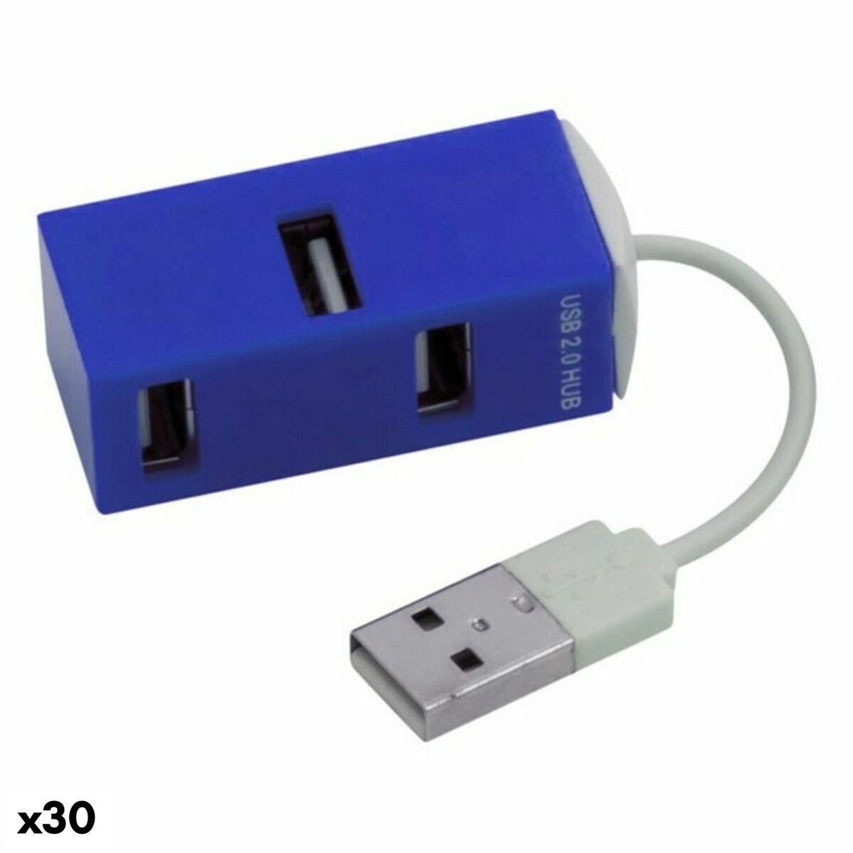 Hub USB 4 Ports 143385 (30 Unités) - Bleu | Leroy Merlin
