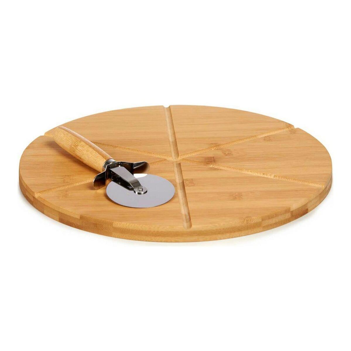 Tagliere Pizza Naturale Marrone Bambù (Ø 35 cm) | Leroy Merlin