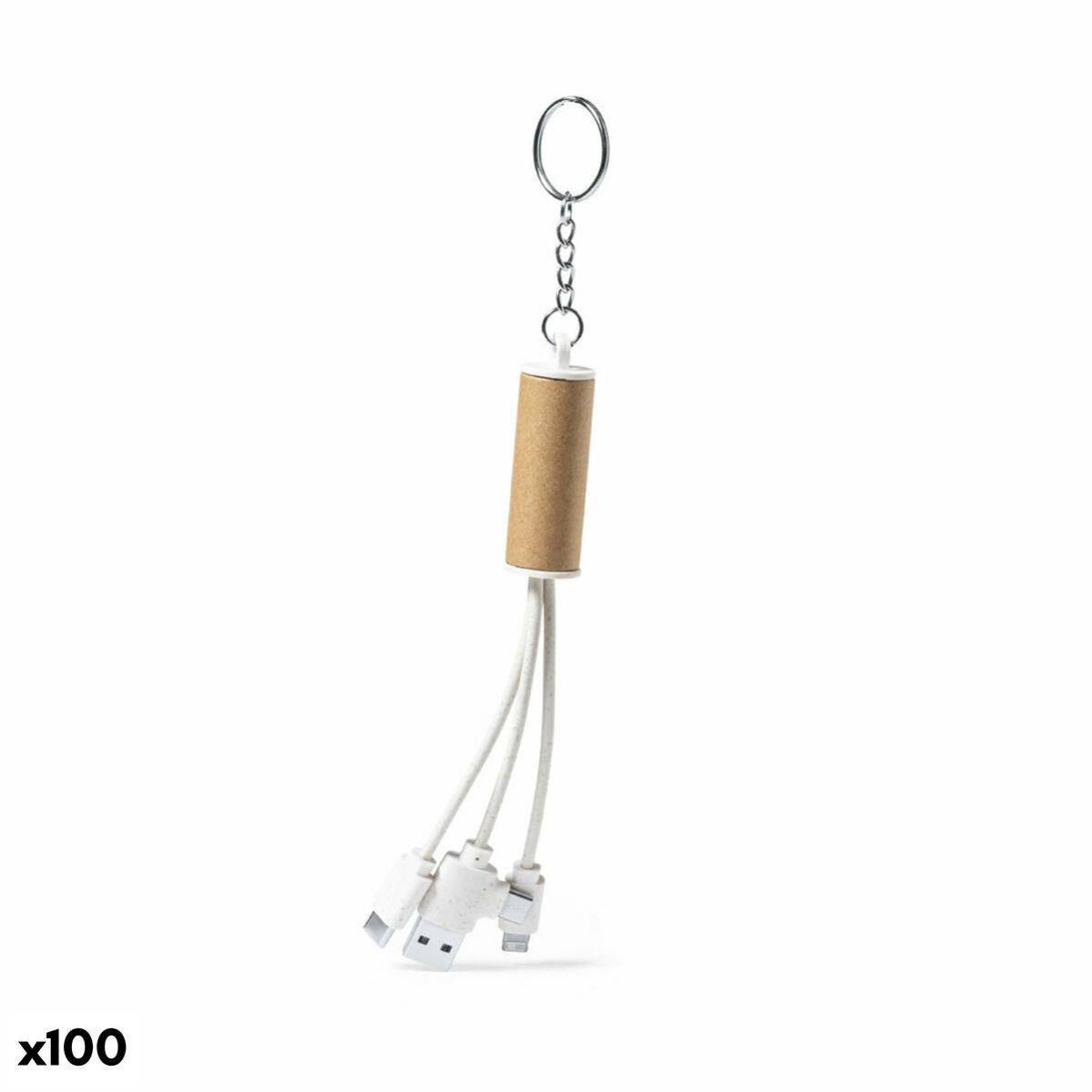Ensemble de Câbles de Chargement USB 141464 (100 Unités) - Marron ...