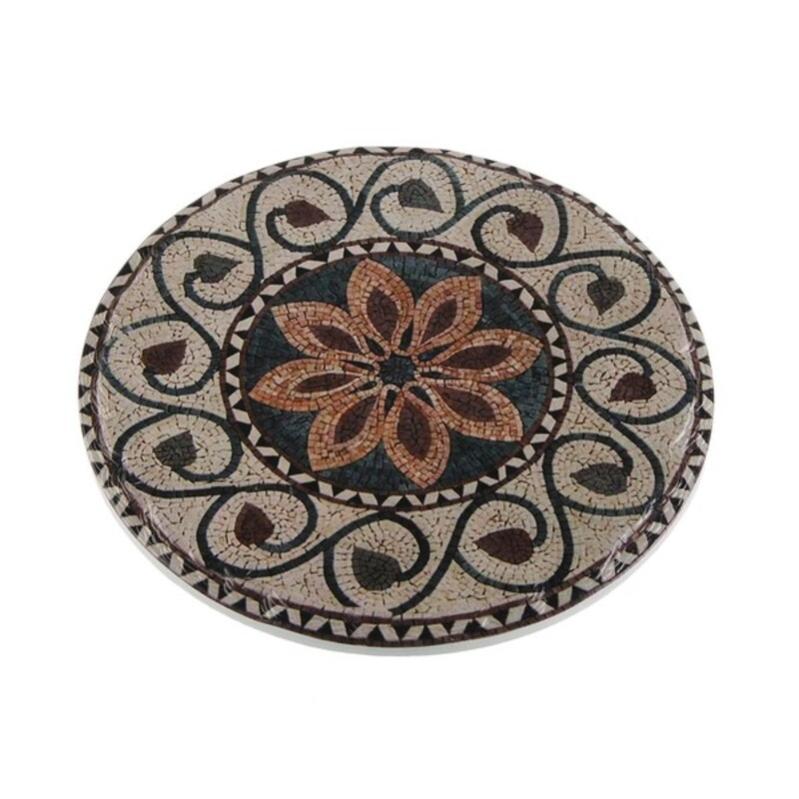 Dessous de plat Versa Mosaïque Rond Céramique (20 x 20 cm) | Leroy Merlin