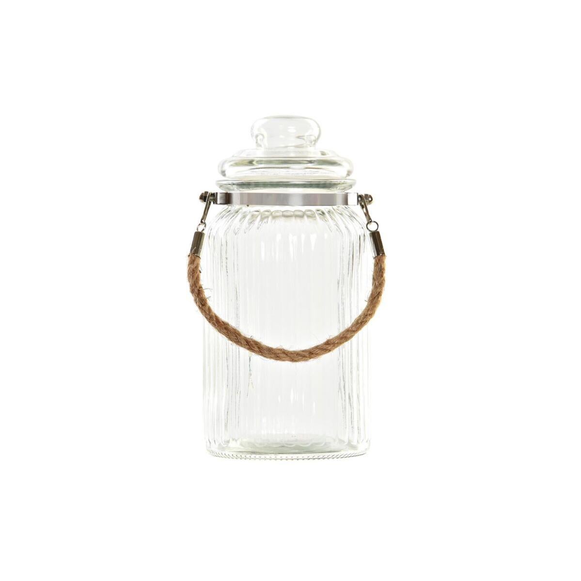 Boîte DKD Home Decor Verre Naturel Transparent Pin (1,3 L) | Leroy Merlin