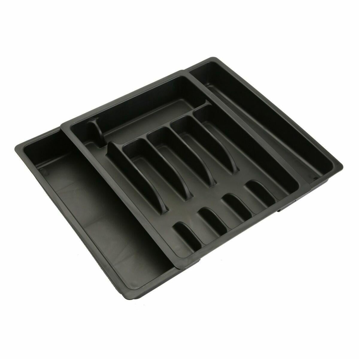 Range-couverts Versa Noir Extensible Acier (38 x 6 x 48 cm) | Leroy Merlin