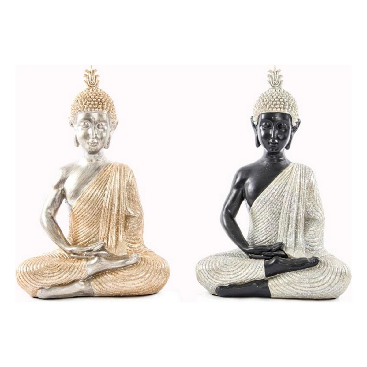 Figura Decorativa DKD Home Decor Buda Resina Brillante (18 x 10,5 x 26 ...
