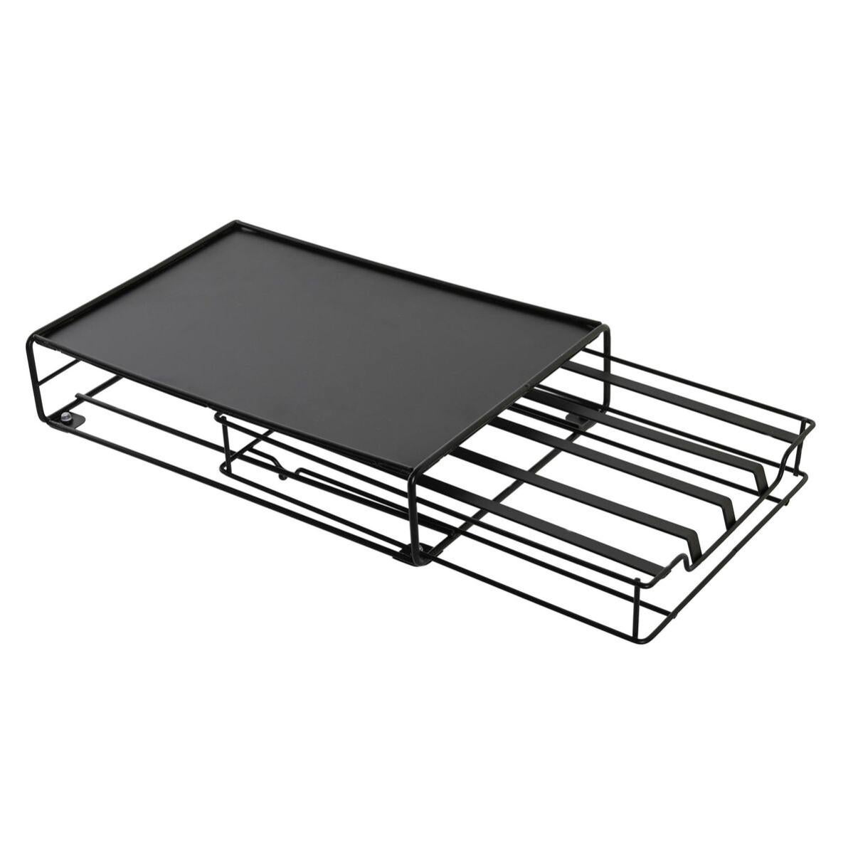 Organisateur de capsules de café DKD Home Decor Noir Métal (21 x 31 x 7 ...