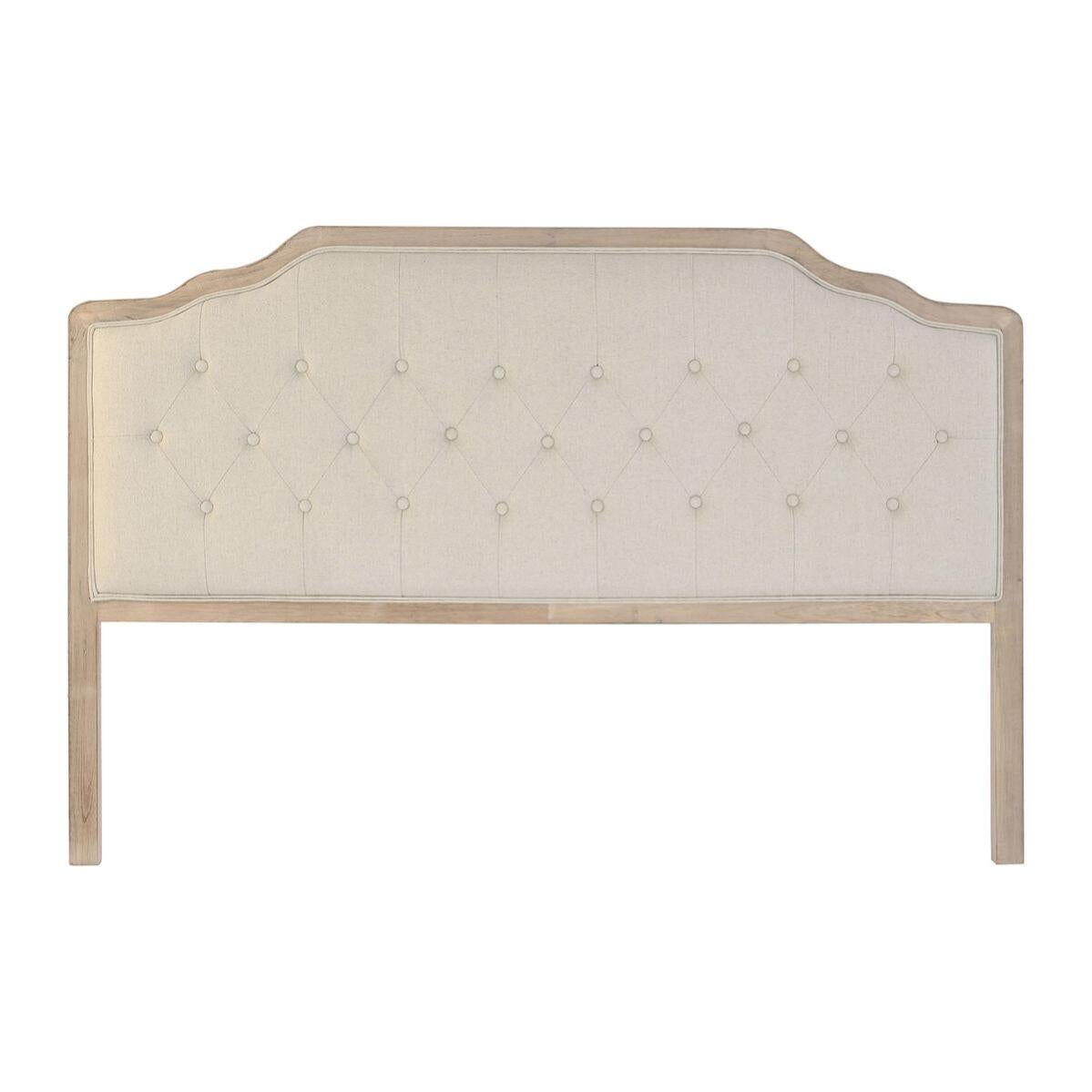 Testiera del Letto DKD Home Decor Beige Poliestere Rovere (180 x 10 x ...
