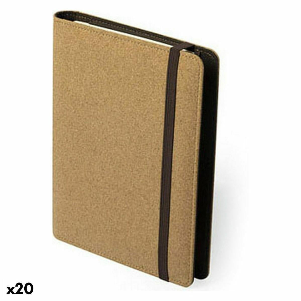 Bloc-notes avec Chargeur Sans Fil Qi 146616 (20 Unités) - Marron ...