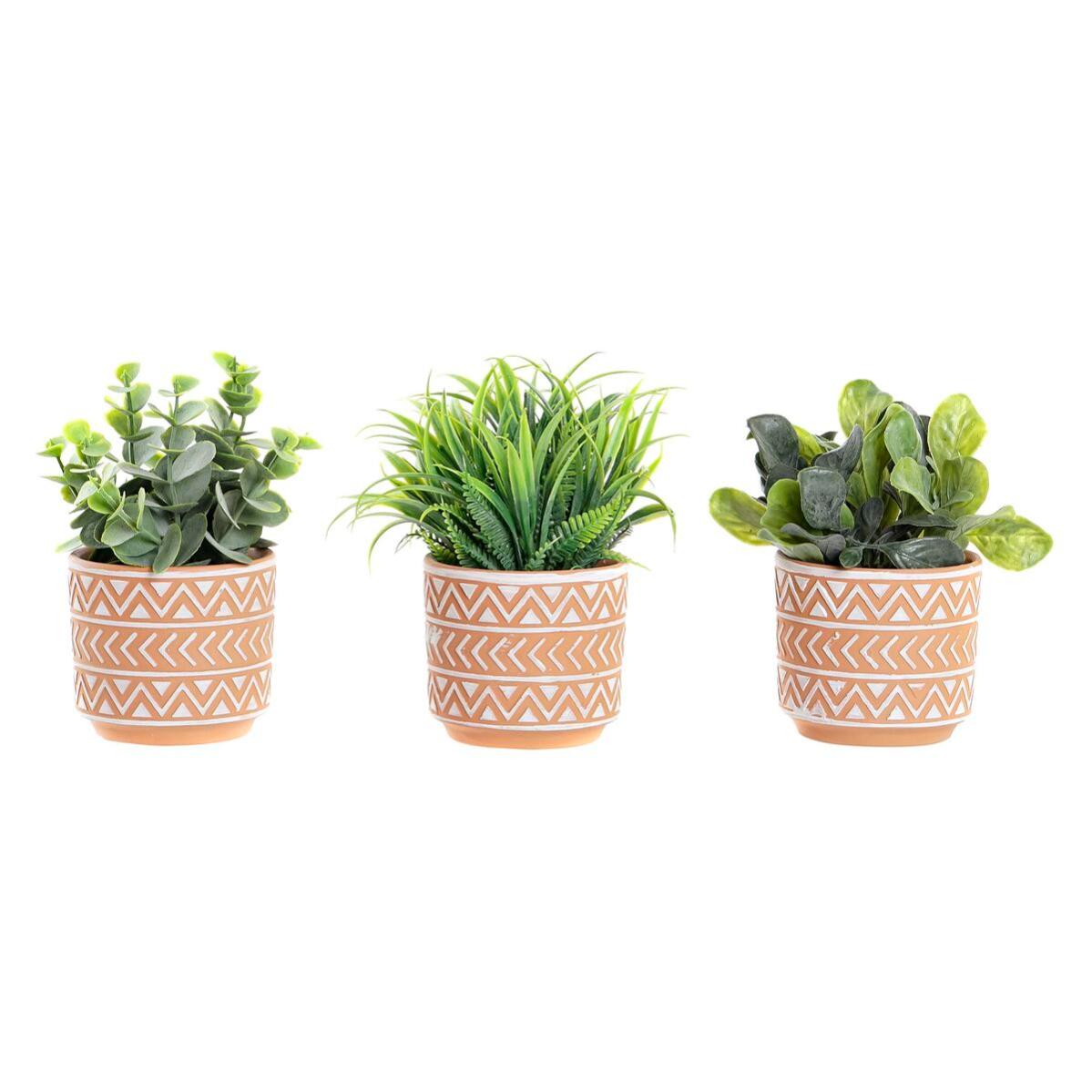 Plante décorative DKD Home Decor Ciment PE (12 x 12 x 15 cm) | Leroy Merlin