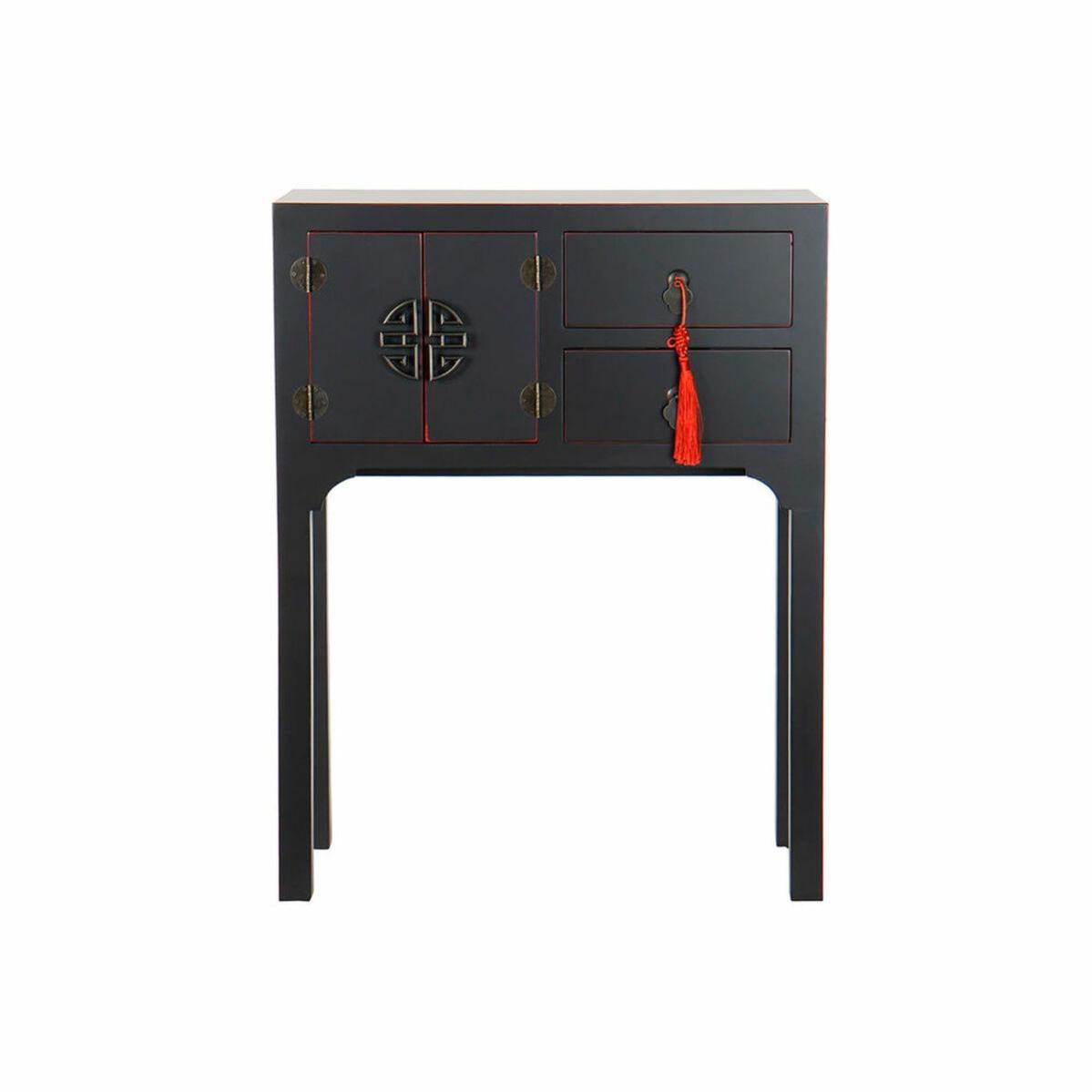 Ingresso DKD Home Decor Nero Rosso Brad Legno MDF (63 x 26 x 83 cm ...
