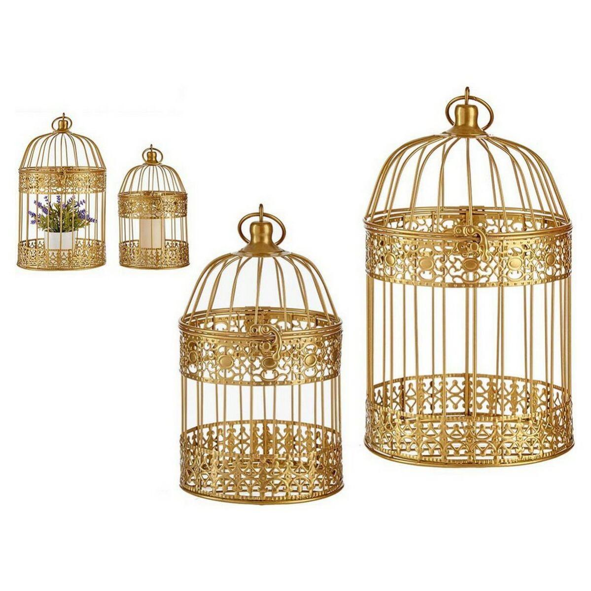 Lot Cages Doré Métal (2 pcs) | Leroy Merlin