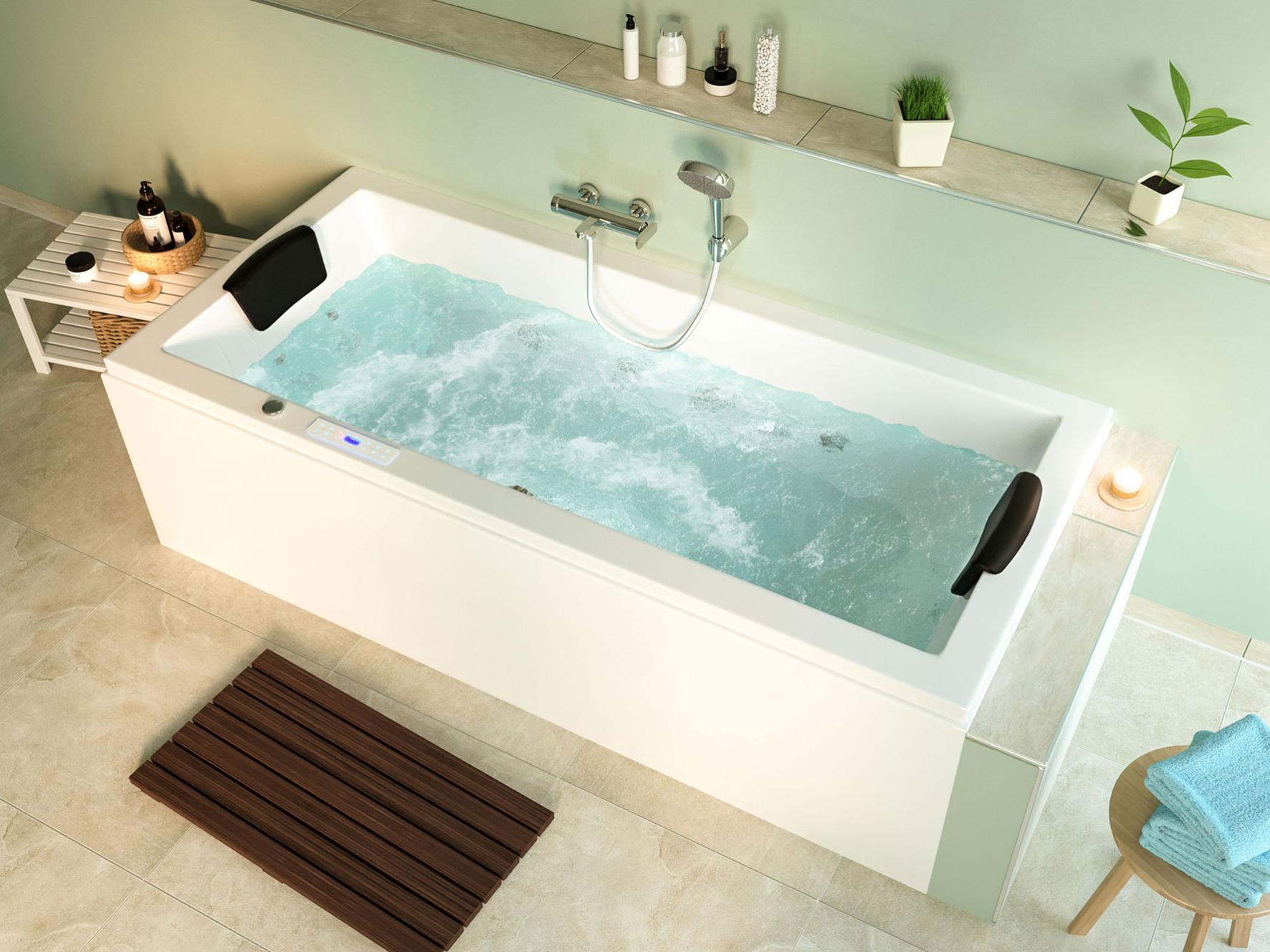 Baignoire Balnéo Unity 200x90 Made in Germany 24 buses sans robinet ...