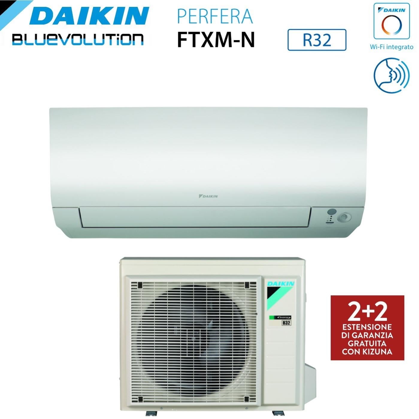 Climatizzatore Condizionatore DAIKIN Bluevolution Inverter Serie PERFERA 9000 Btu FTXM25N R-32 ...