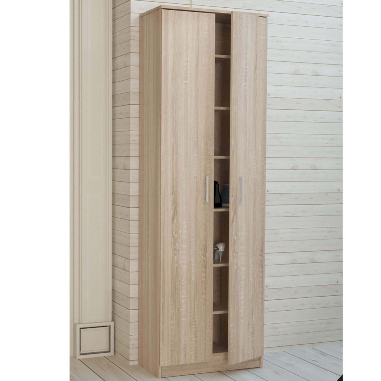 Armadio a 2 ante tuttoripiani di colore Quercia chiaro mod. Joseph ...