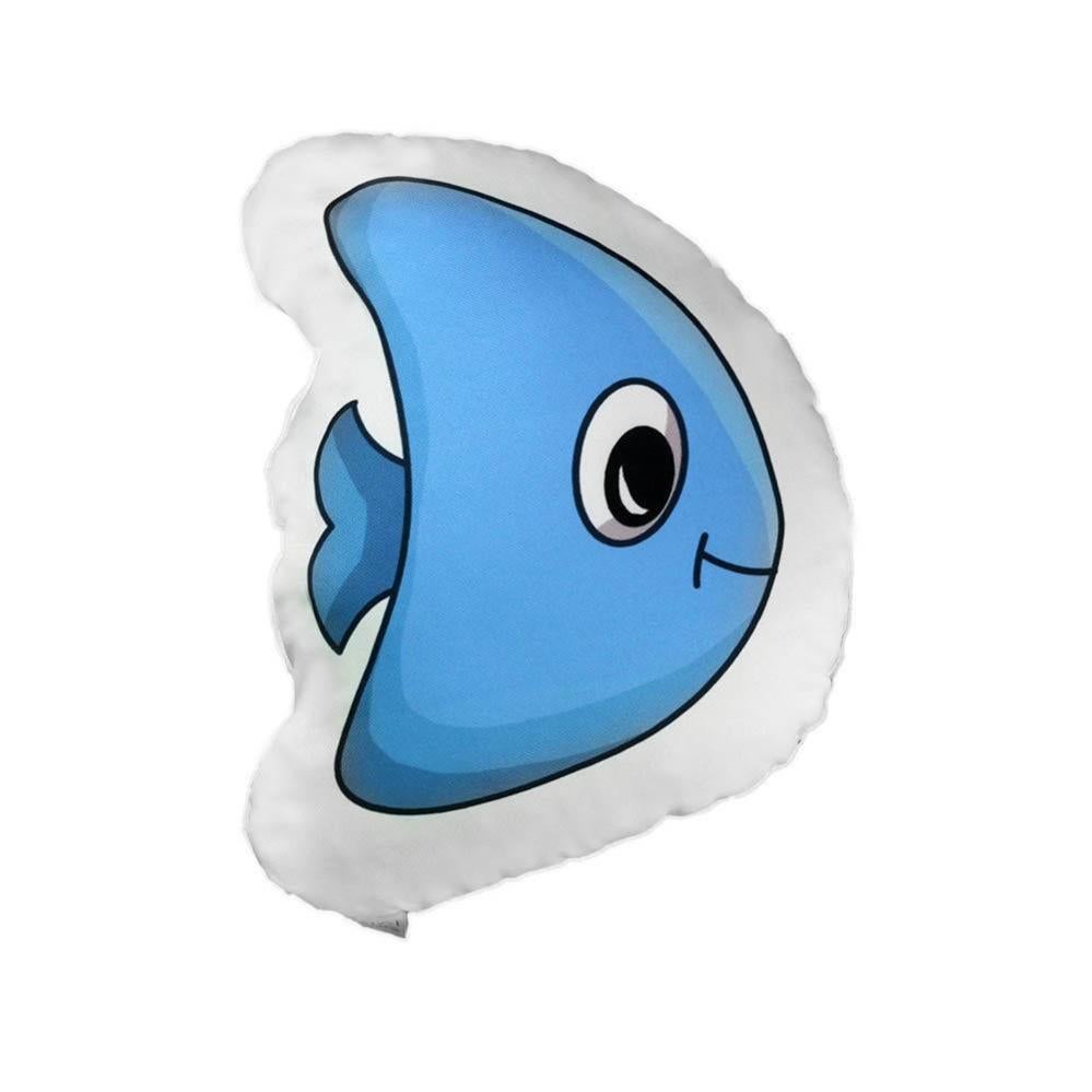Coussin ludique Calidum poisson bleu 37x32cm Multicolore | Leroy Merlin
