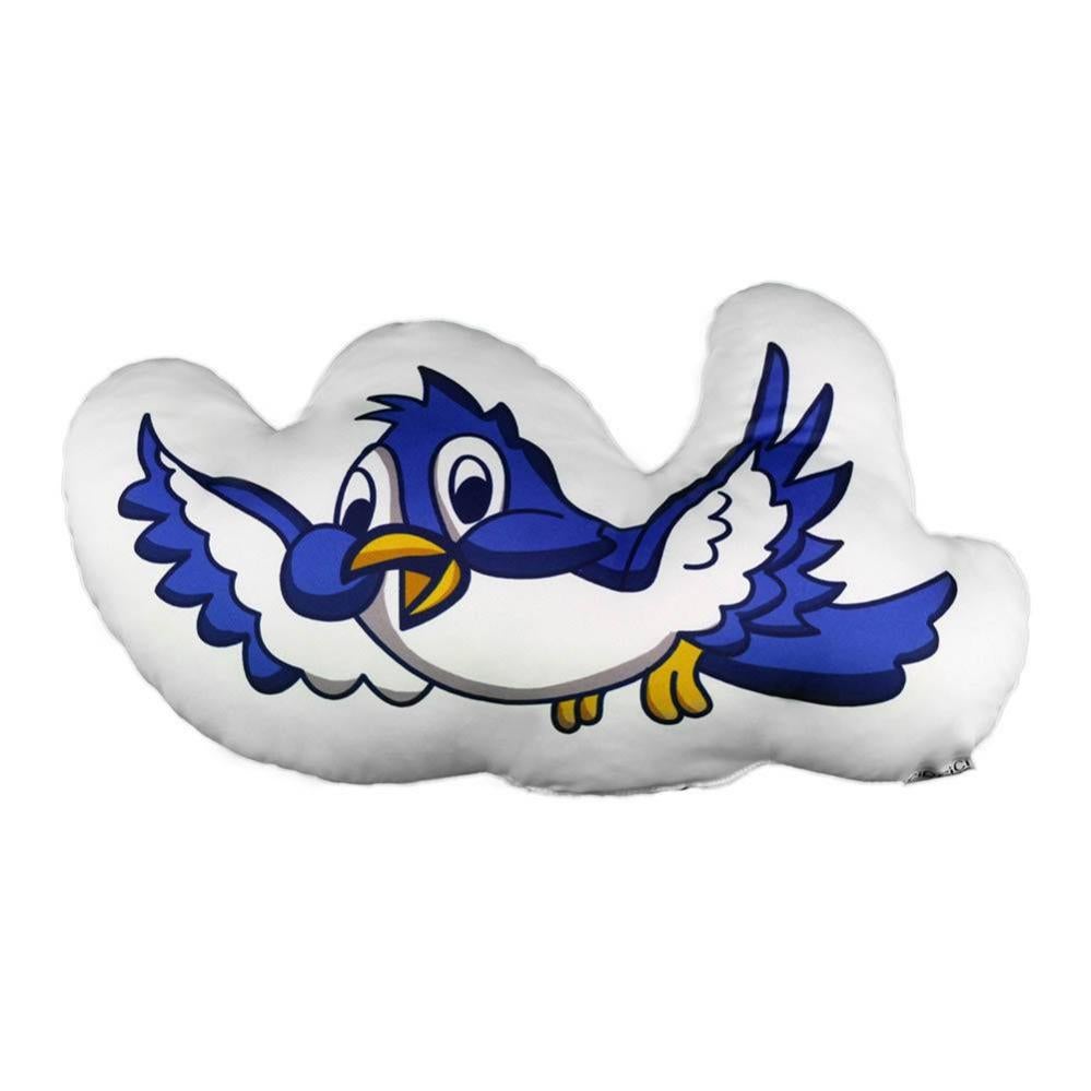 Coussin ludique Calidum oiseau bleu 32x53cm Multicolore | Leroy Merlin