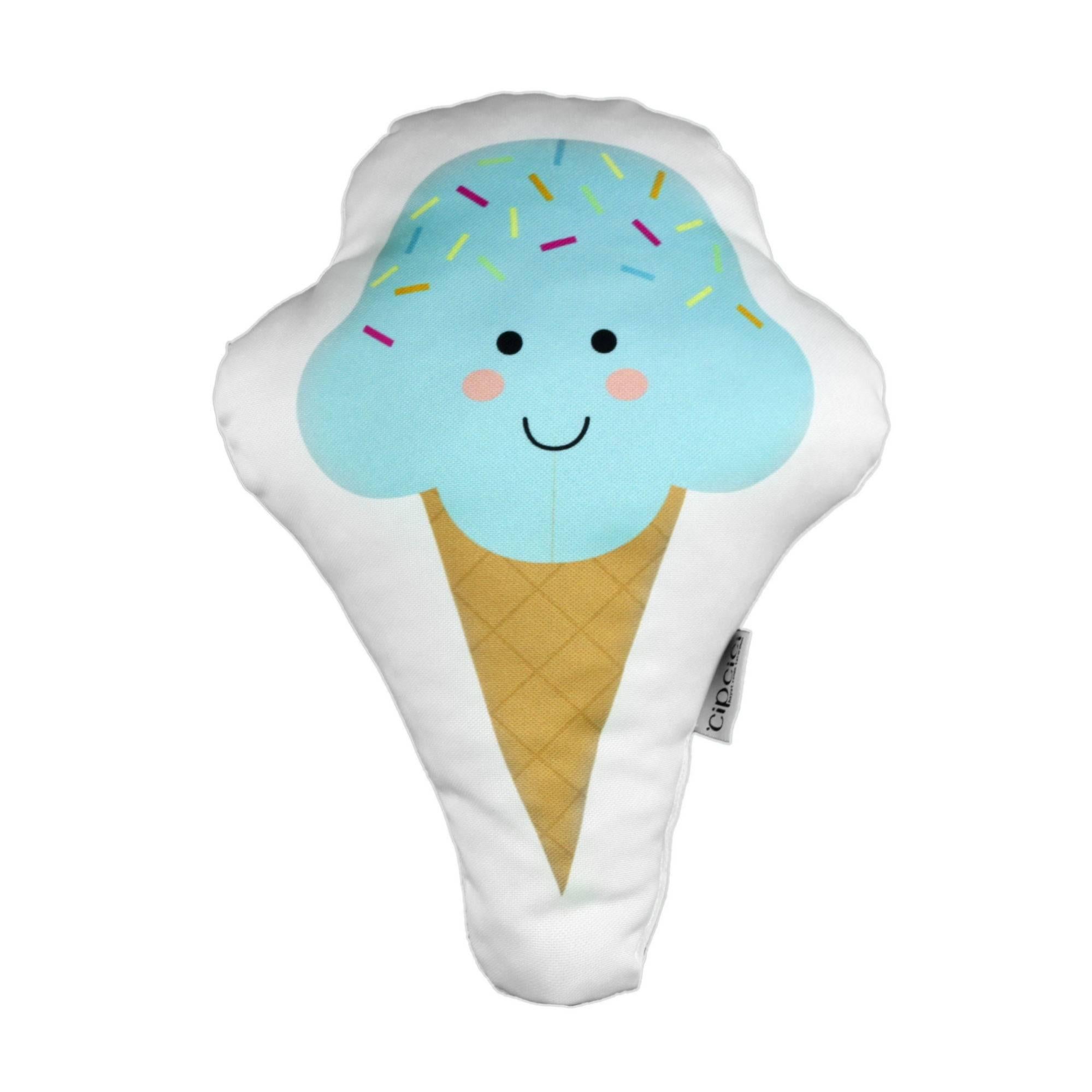 Coussin ludique Calidum cornet de glace 34x21cm Multicolore | Leroy Merlin