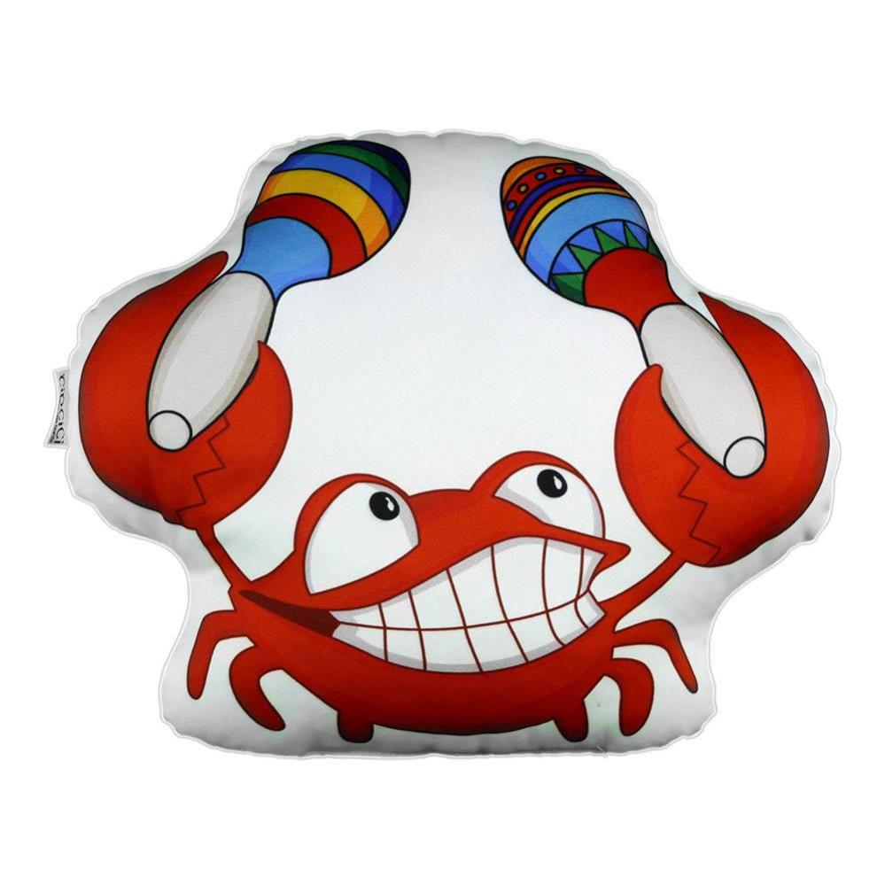 Coussin ludique Calidum crabe rouge 44x54cm Multicolore | Leroy Merlin