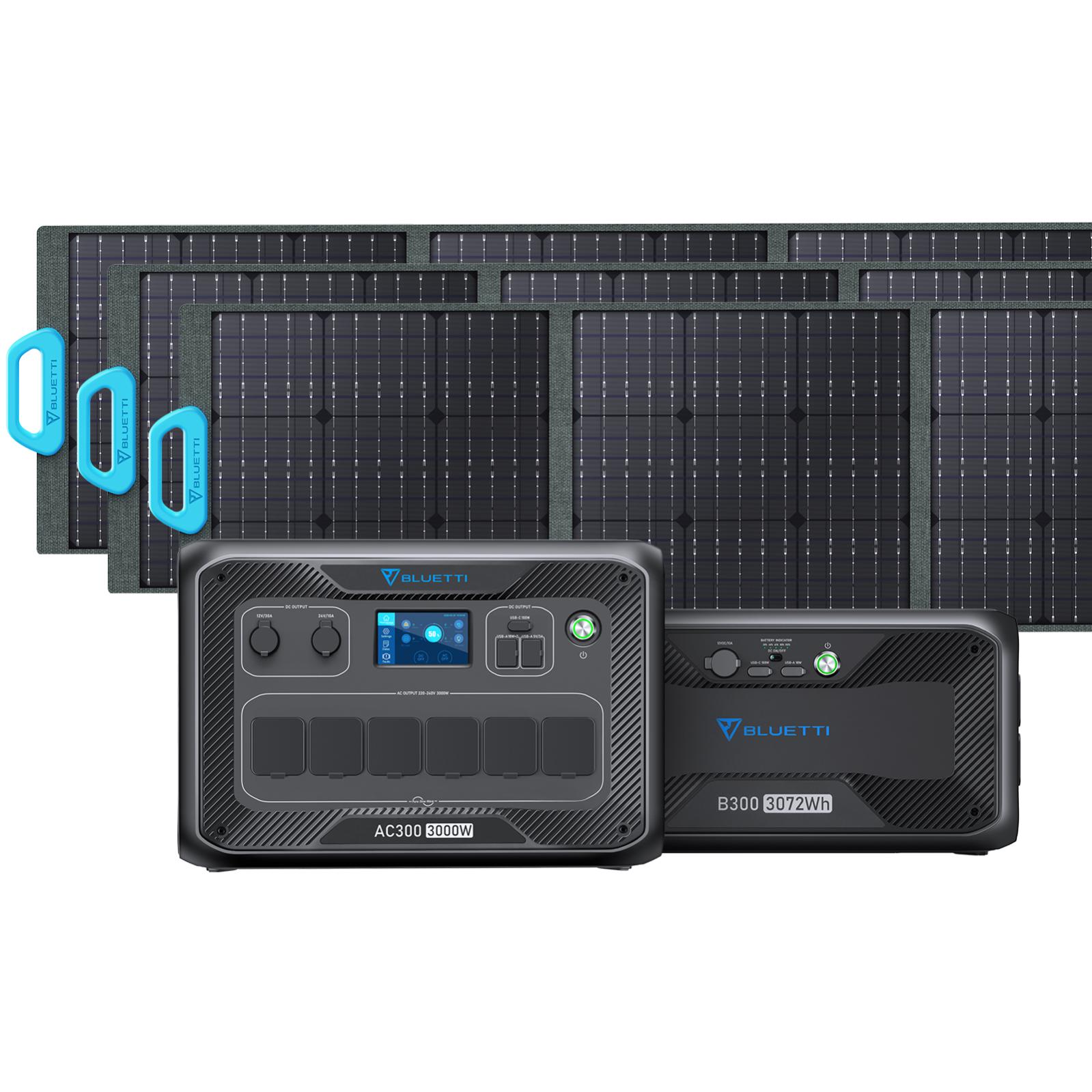 BLUETTI AC300 + B300 + 3*PV200 Kit Generatore Solare | Leroy Merlin